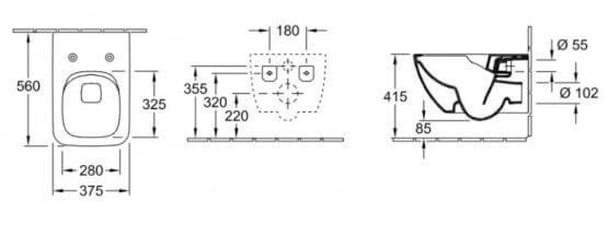 Miska WC Venticello Z Deską Wolnoopadającą CeramicPlus Weiss Alpin ...