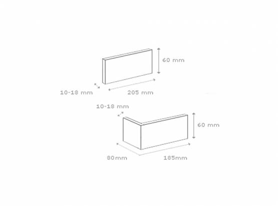 Płytka cegłopodobna RUSTIK 568 20,5x6 Stegu