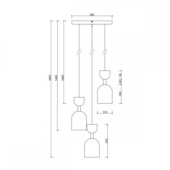 Plafon Supuru 3P Biały SUP311P3 Ummo